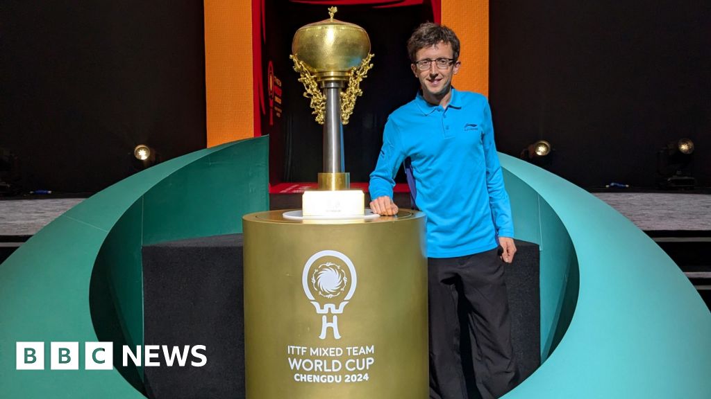 China table tennis world cup final umpire from Guernsey - BBC News