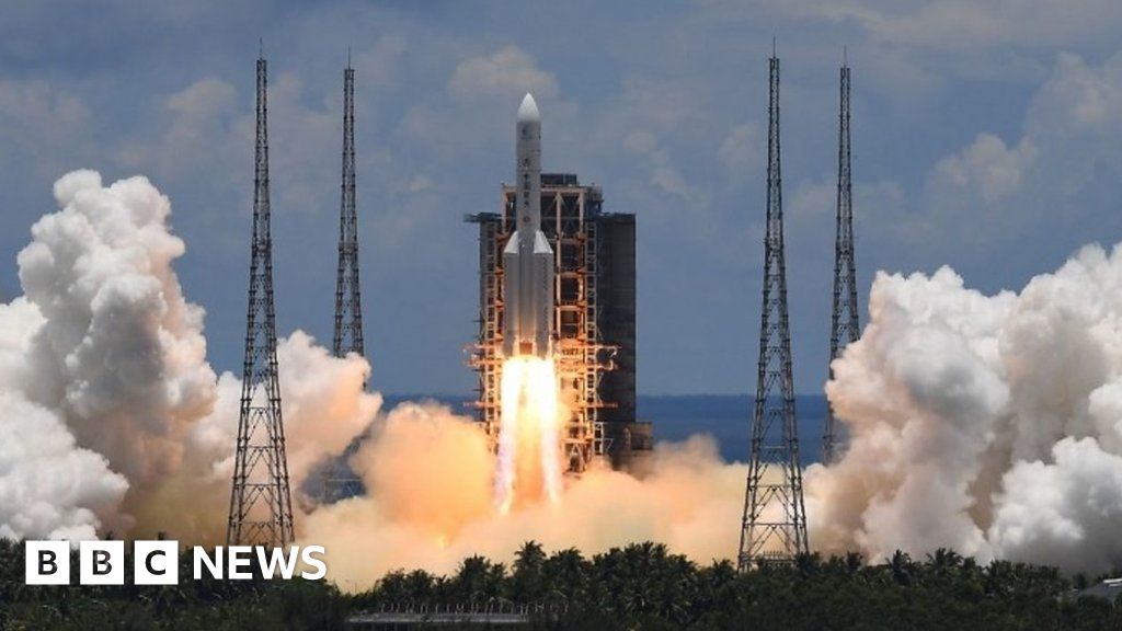 Mars: Blast-off for China's first rover mission - BBC News