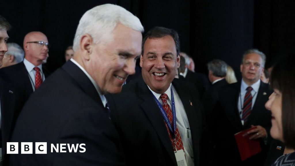 Mike Pence replaces Chris Christie to lead Trump team - BBC News