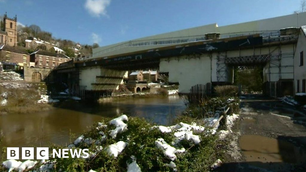 Behind the scenes of the £3.6m Iron Bridge makeover - BBC News