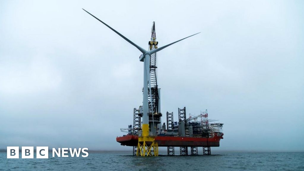 First European Offshore Wind Deployment Centre turbine installed - BBC News