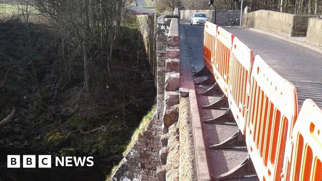 Brechin Bridge closed after second collision - BBC News