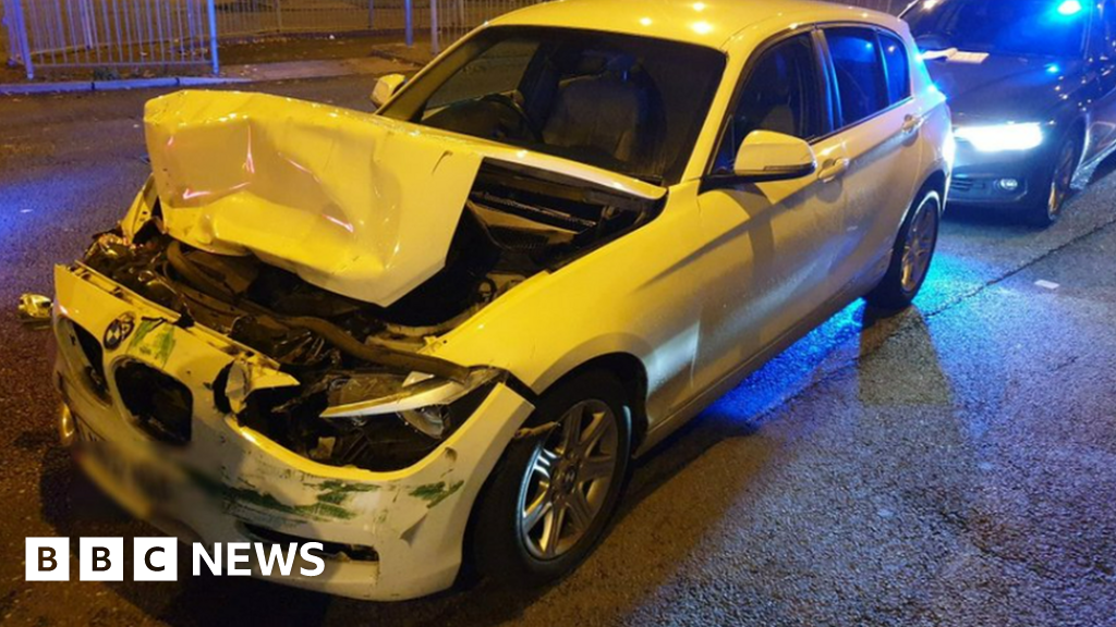 Police stunned as they seize smashed up car in Liverpool - BBC News