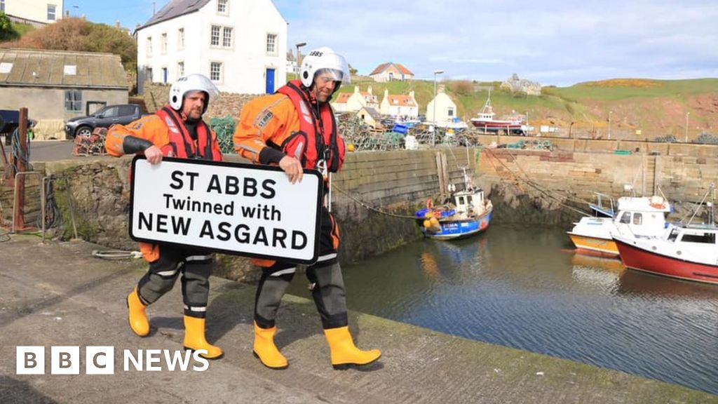 St Abbs 'twinned' with Avengers village
