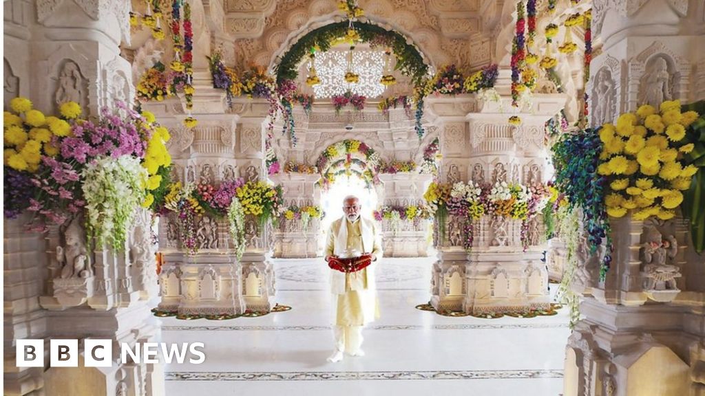 Modi inaugurates Ram temple in Ayodhya - BBC News