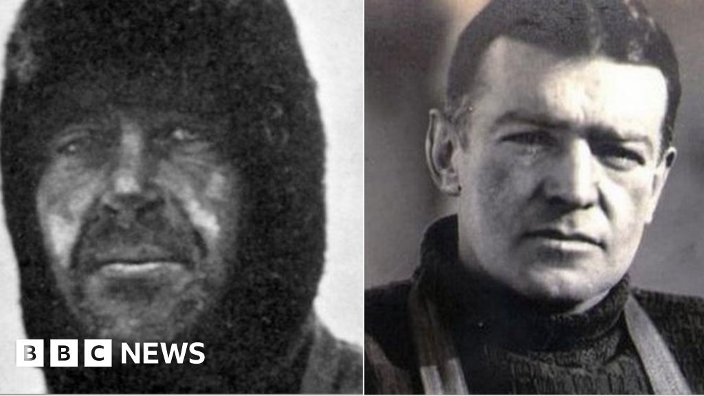 Scott and Shackleton polar explorer chalk penguin drawings saved