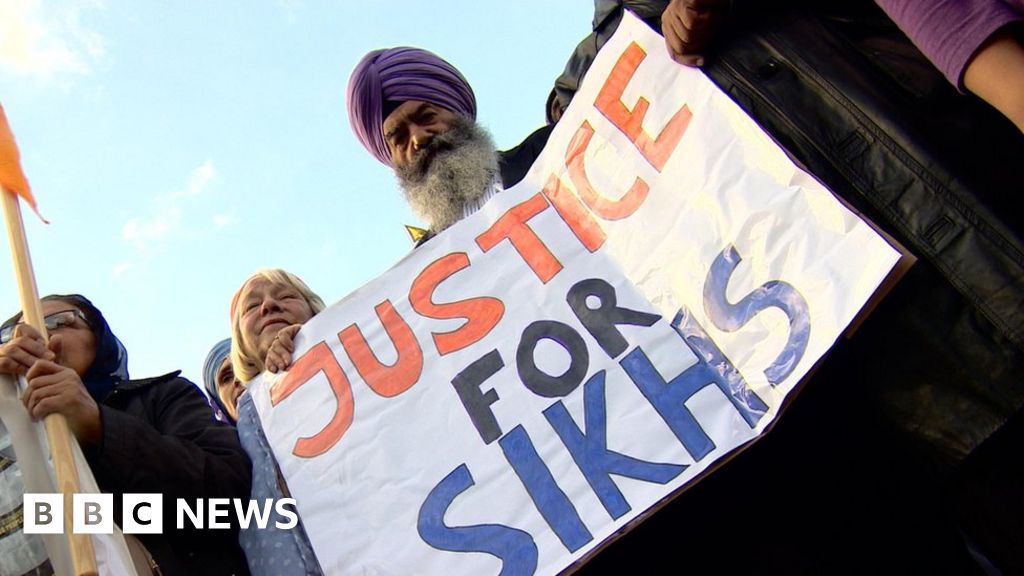 Sikhs protest against Indian abuses - BBC News