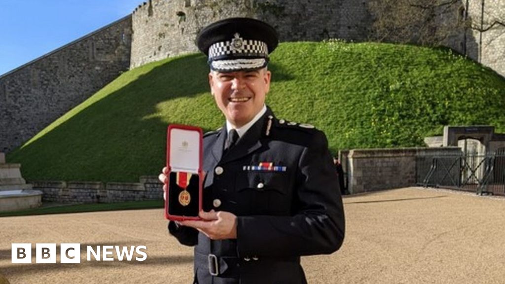 West Midlands chief constable knighted at Windsor Castle - BBC News