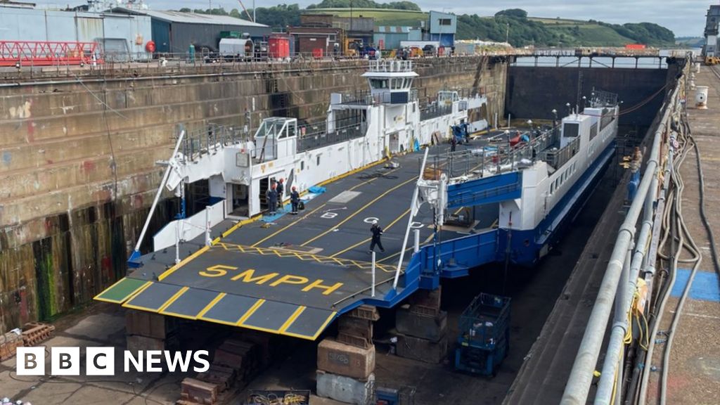 Torpoint Ferry vessel due to return home after refit - BBC News