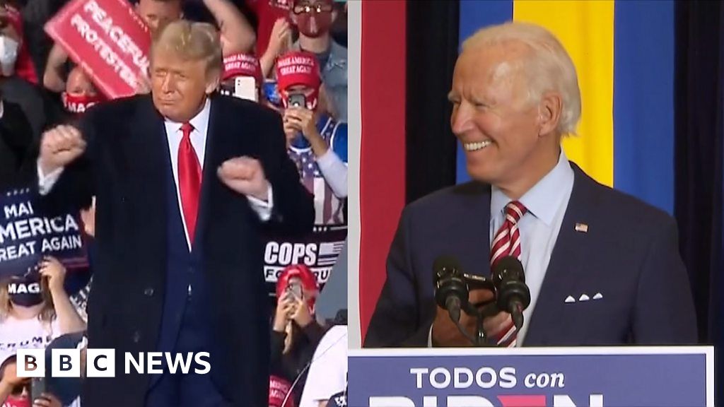 US election 2020: The presidential campaign dance-off - BBC News