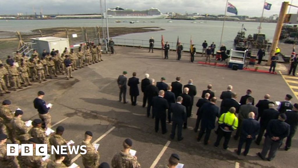 Falklands 40: Service commemorates Task Force preparations - BBC News