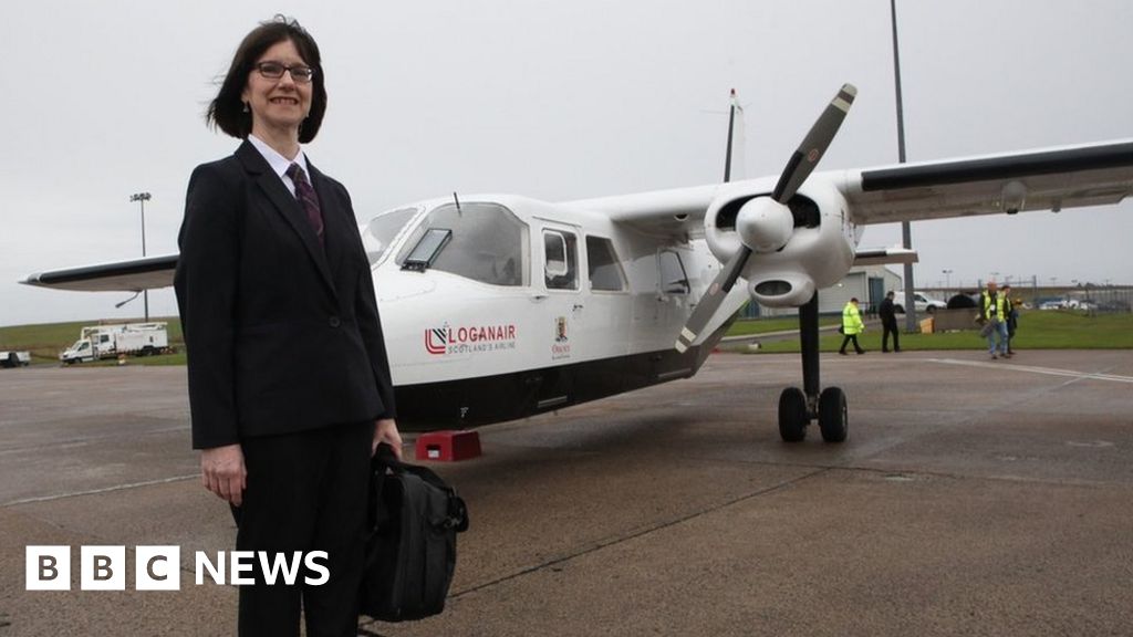 Orkney inter-island Loganair service gets one millionth passenger - BBC ...