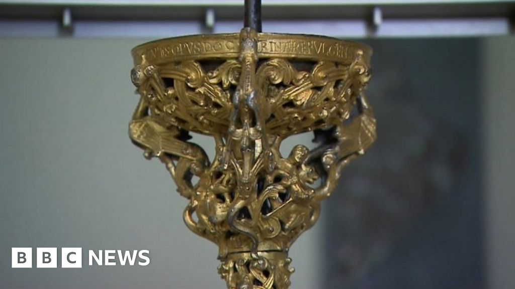 Gloucester Cathedral: 12th century candlestick recreated using 3D ...