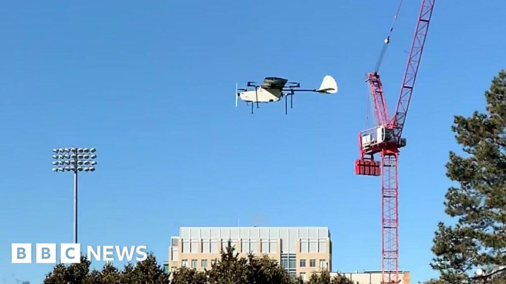 Hovering, gliding drone takes-off and other tech news - BBC News