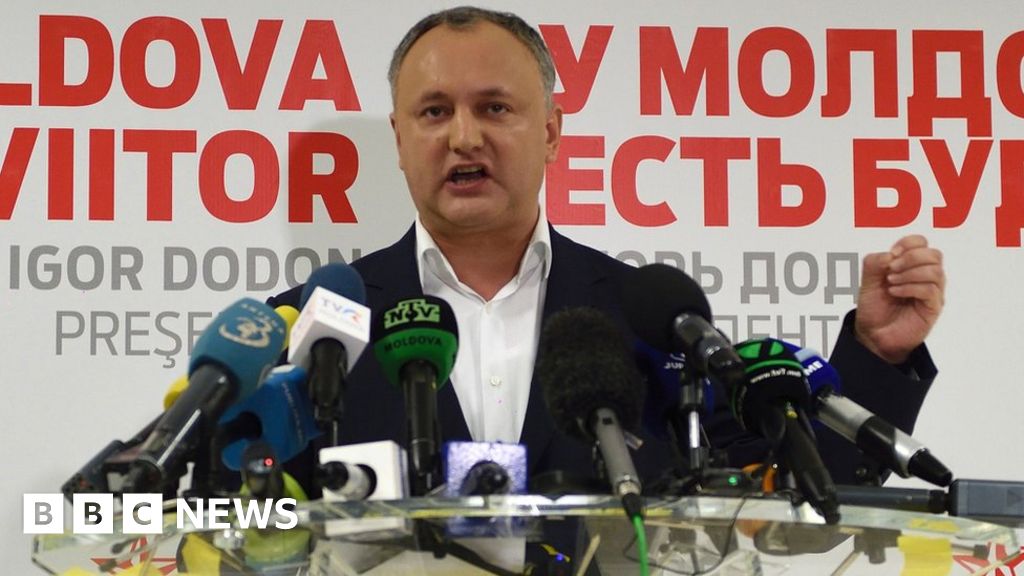 Pro-Moscow figure Igor Dodon claims Moldova presidency - BBC News
