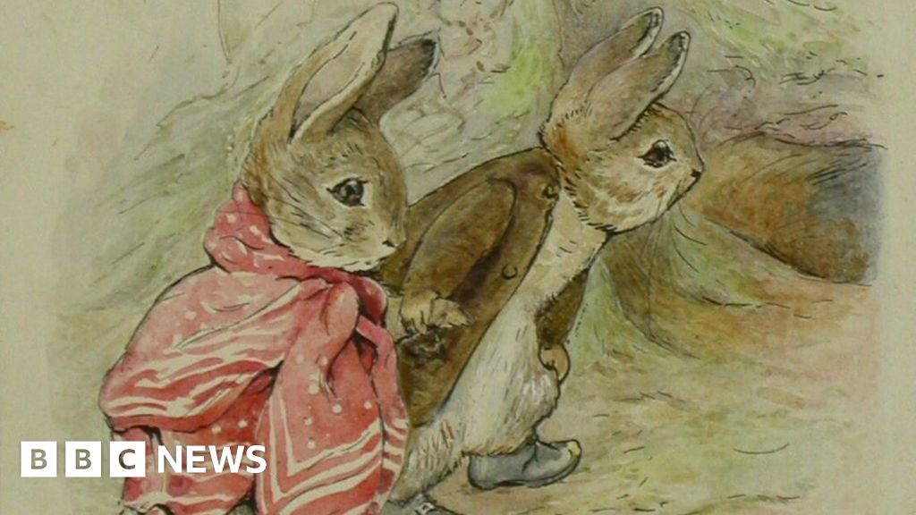 Beatrix Potter artworks go on show at Mottisfont exhibition - BBC News