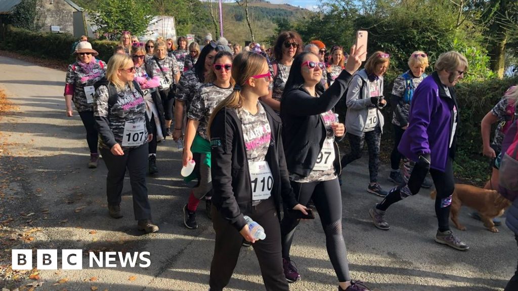 More than 500 women take on Warrior Women Walk in Devon - BBC News