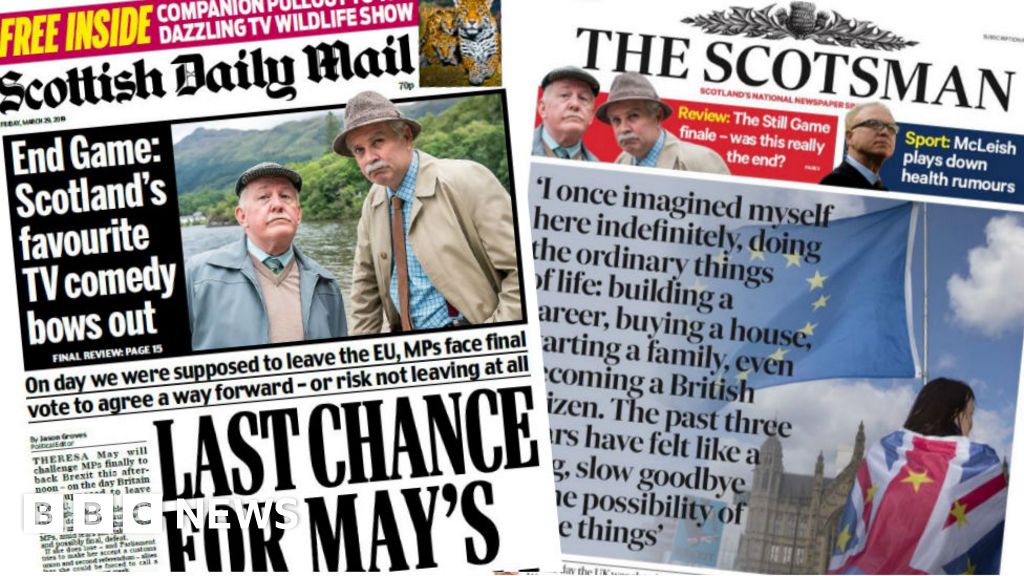 Scotland's papers: Brexit deal gets 'one last chance'