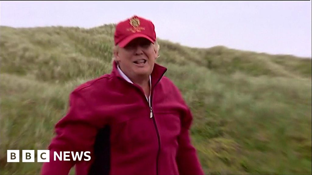 Donald Trump: The man who changed a community - BBC News