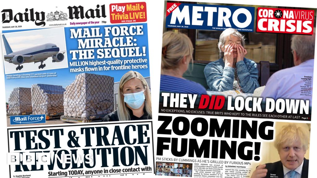 Newspaper headlines: Test-and-trace 'revolution' and MPs 'fume' on Zoom ...