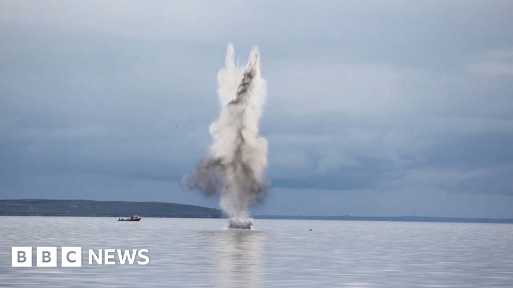 'Royal Oak torpedo' detonated by bomb disposal experts - BBC News