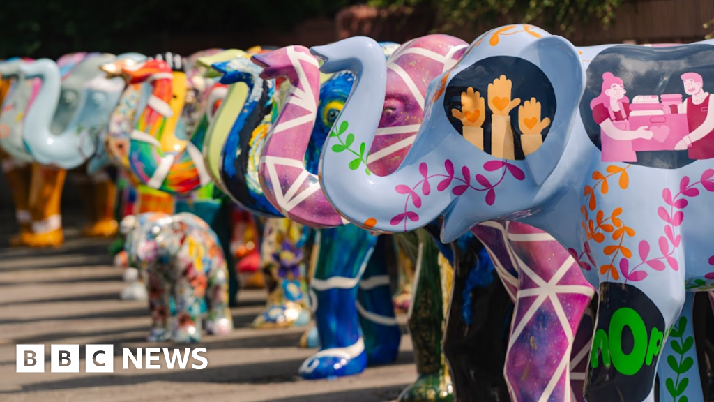 St Giles Hospice elephant sculptures reach £125,000 at auction