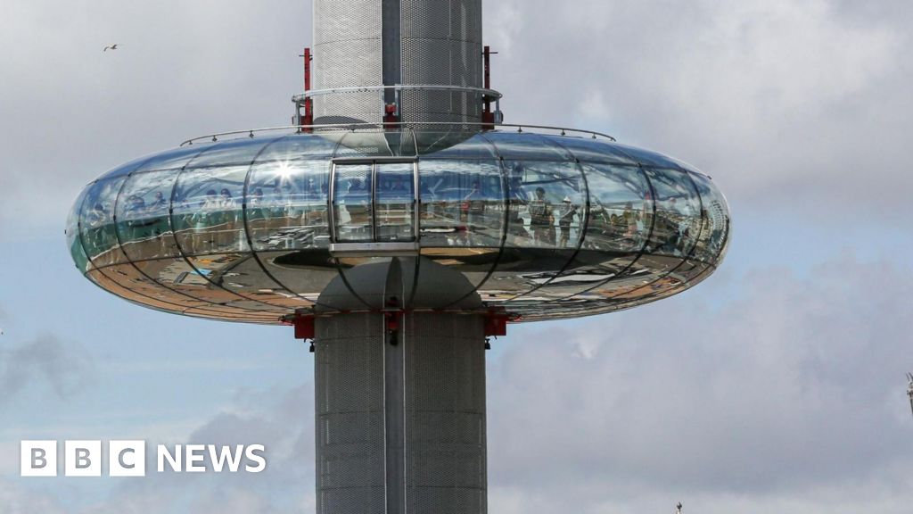 Brighton i360: Iconic tower reopens after repairs to glass panel