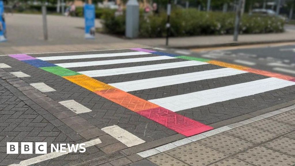 Peterborough hospital marks Pride month with rainbow zebra crossings ...