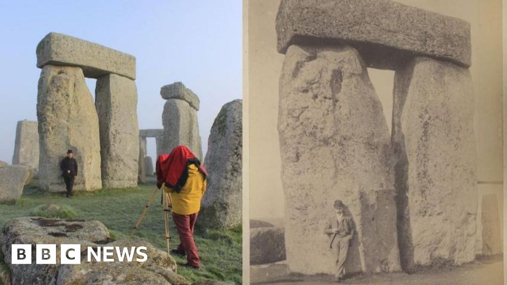 Academic recreates Stonehenge images by 1890s photography pioneer - BBC ...