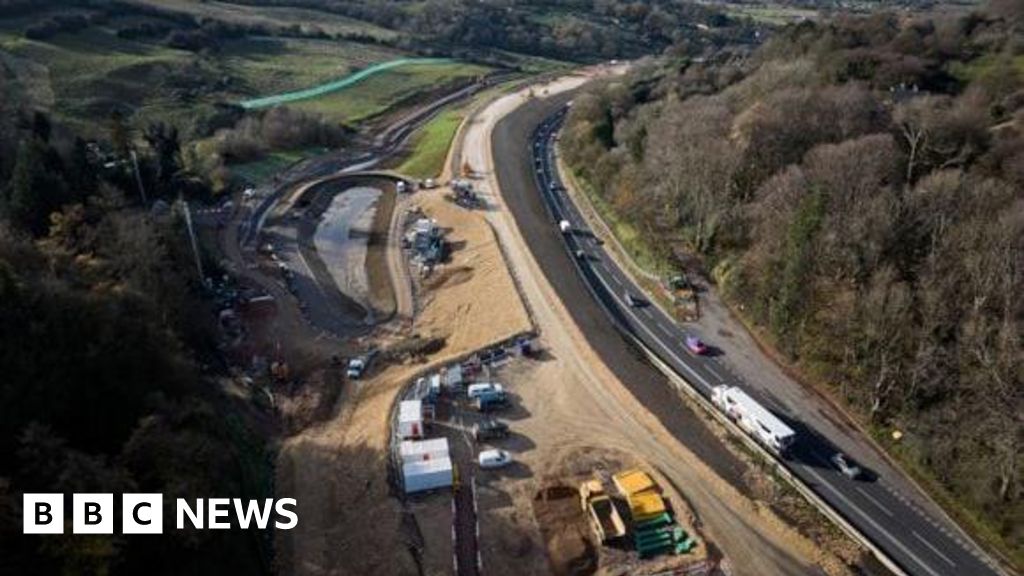 First stretch of A417 Missing Link to open after years of work - BBC News