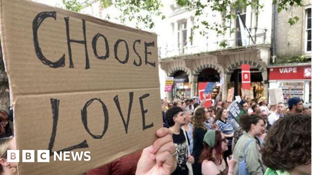 Hundreds of anti-racism protesters gather in Norwich