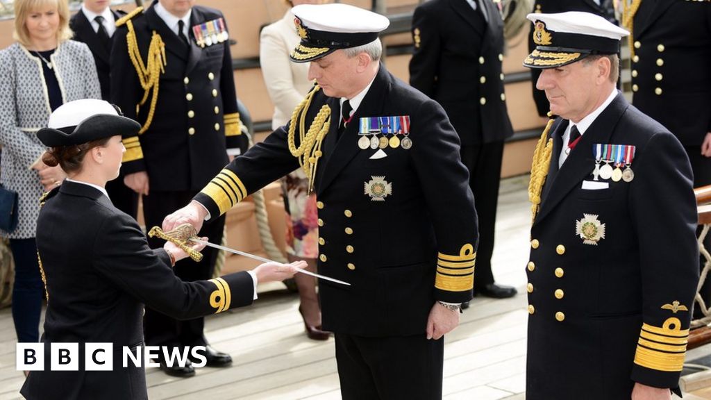 Royal Navy gets new First Sea Lord in ceremony on HMS Victory - BBC News
