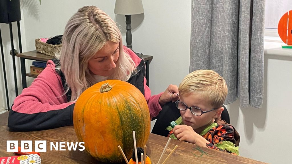 Autism and Halloween: Blue bucket is the trick to treat