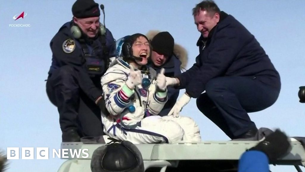 Christina Koch: Record-breaking female astronaut returns to Earth - BBC ...