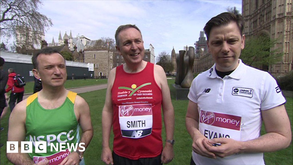 Just keep going! Welsh MPs' London Marathon hopes and fears - BBC News