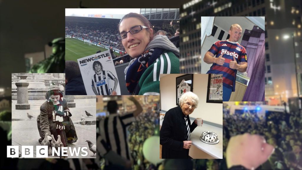 Remembering NUFC fans not here to celebrate Carabao Cup victory - BBC News