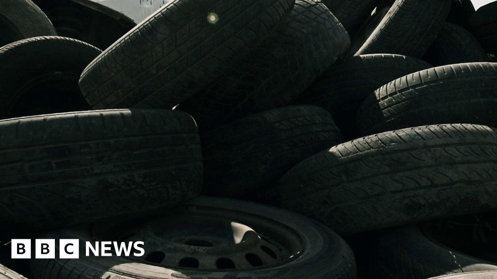 The number of tyre dumping incidents rose in 2017 - BBC News