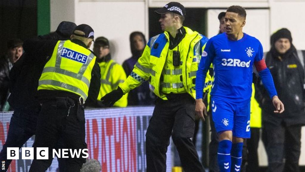 Five men charged over alleged disorder at Hibernian v Rangers - BBC News