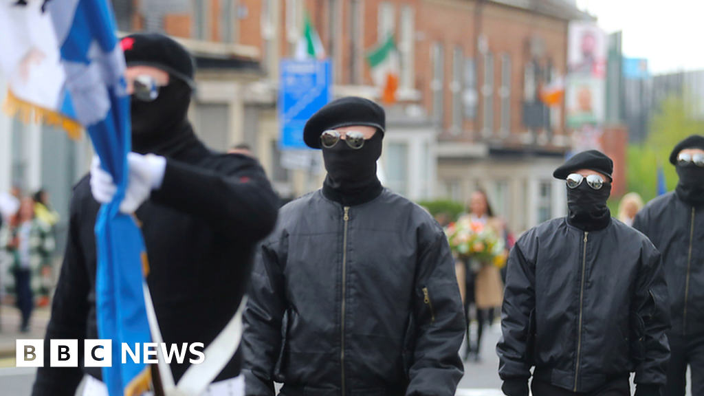West Belfast: Republican Easter Sunday parade investigated by police
