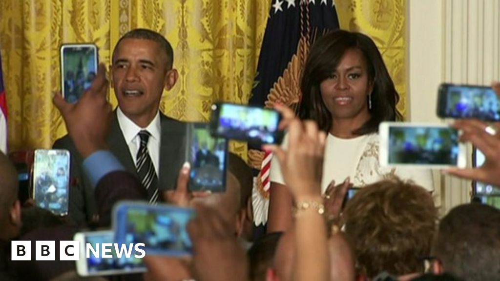 'Hey, Michelle, girl, you look so good' - BBC News