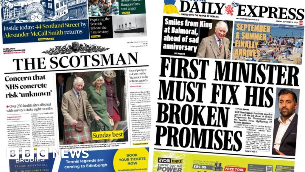 Scotland's papers: Concrete worries and programme for government - BBC News