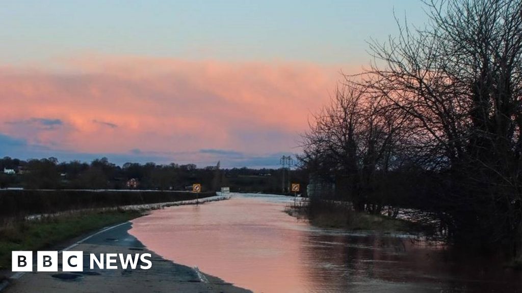 Storm Christoph: Helicopter crew rescues family trapped by floods