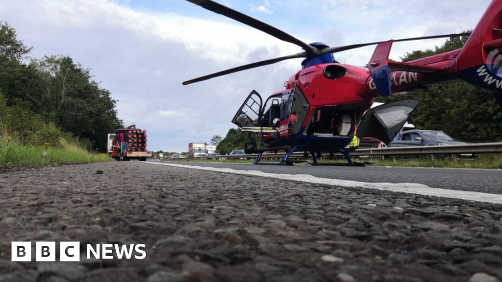 Two seriously injured in multi-vehicle A30 Devon crash - BBC News