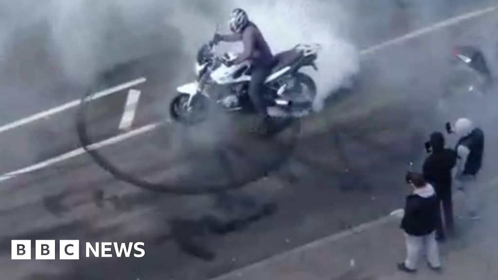 Birmingham biker gathering broken up near fatal crash scene - BBC News