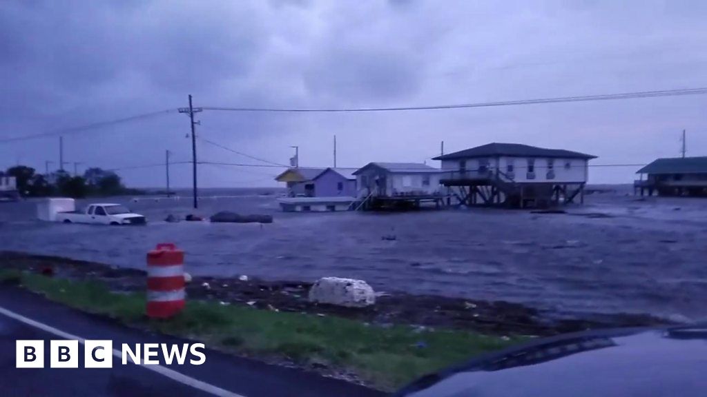 Hurricane Barry: Flooding hits Louisiana road as storm system nears ...