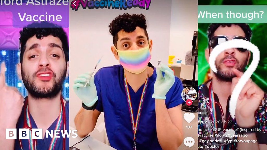 Covid: TikTok doctor encouraging young people to get vaccinated - BBC News