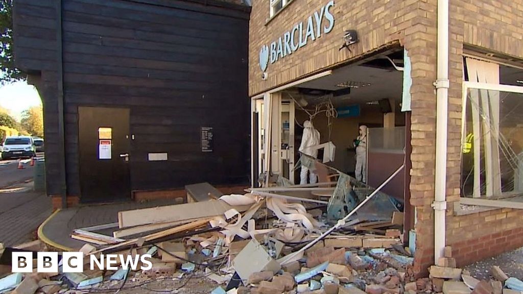 Great Shelford Barclays ram-raid sees thieves rip out cash machine