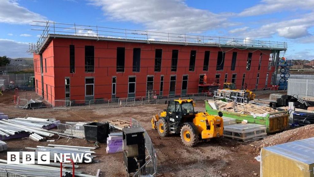 Barrow's first university campus takes shape after delays - BBC News