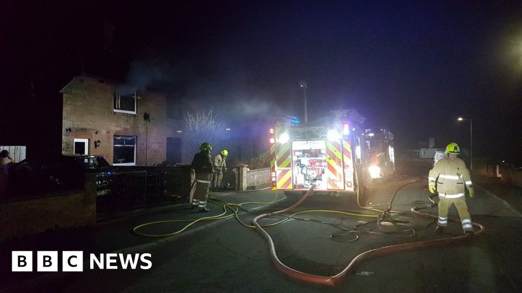 Woman, 46, killed in Annan house fire - BBC News