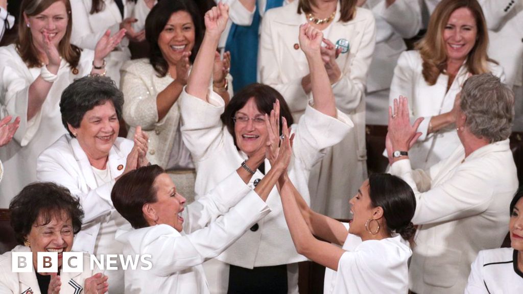 State of the Union: Democratic women cheer at Trump speech